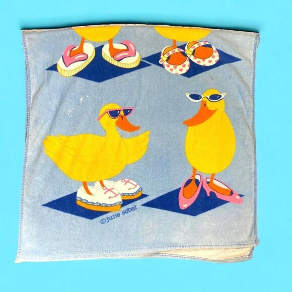 June Sobel | Bath | Vintagejune Sobel Beach Towel Rubber Ducky Graphic ...